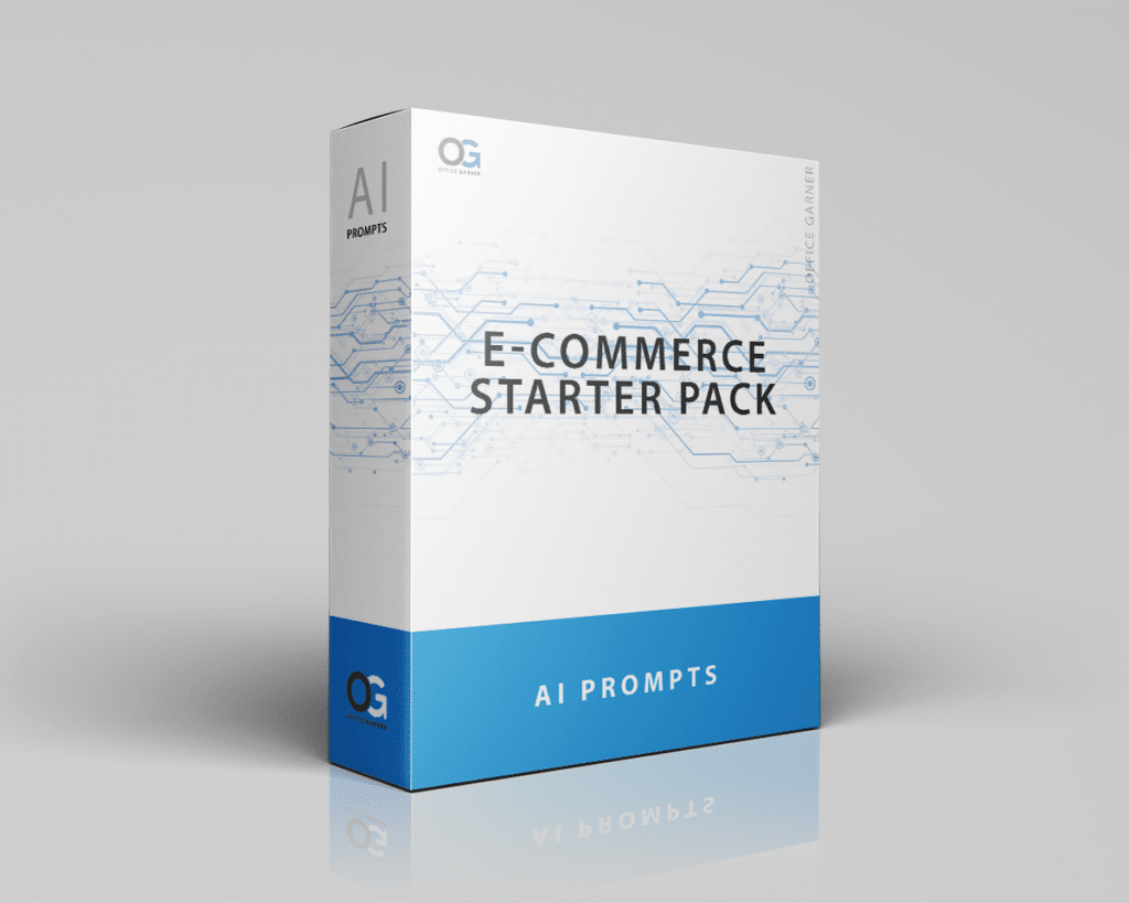 AI PROMPTS - E-commerce Starter Pack - Office Garner